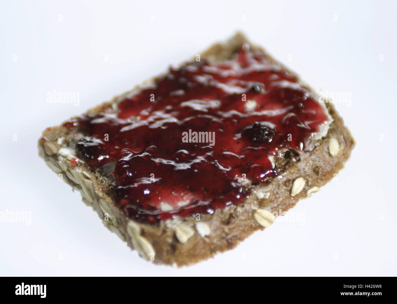 Jam sandwich wholemeal bread, bread, slice bread, spread, jam, jam, red ...