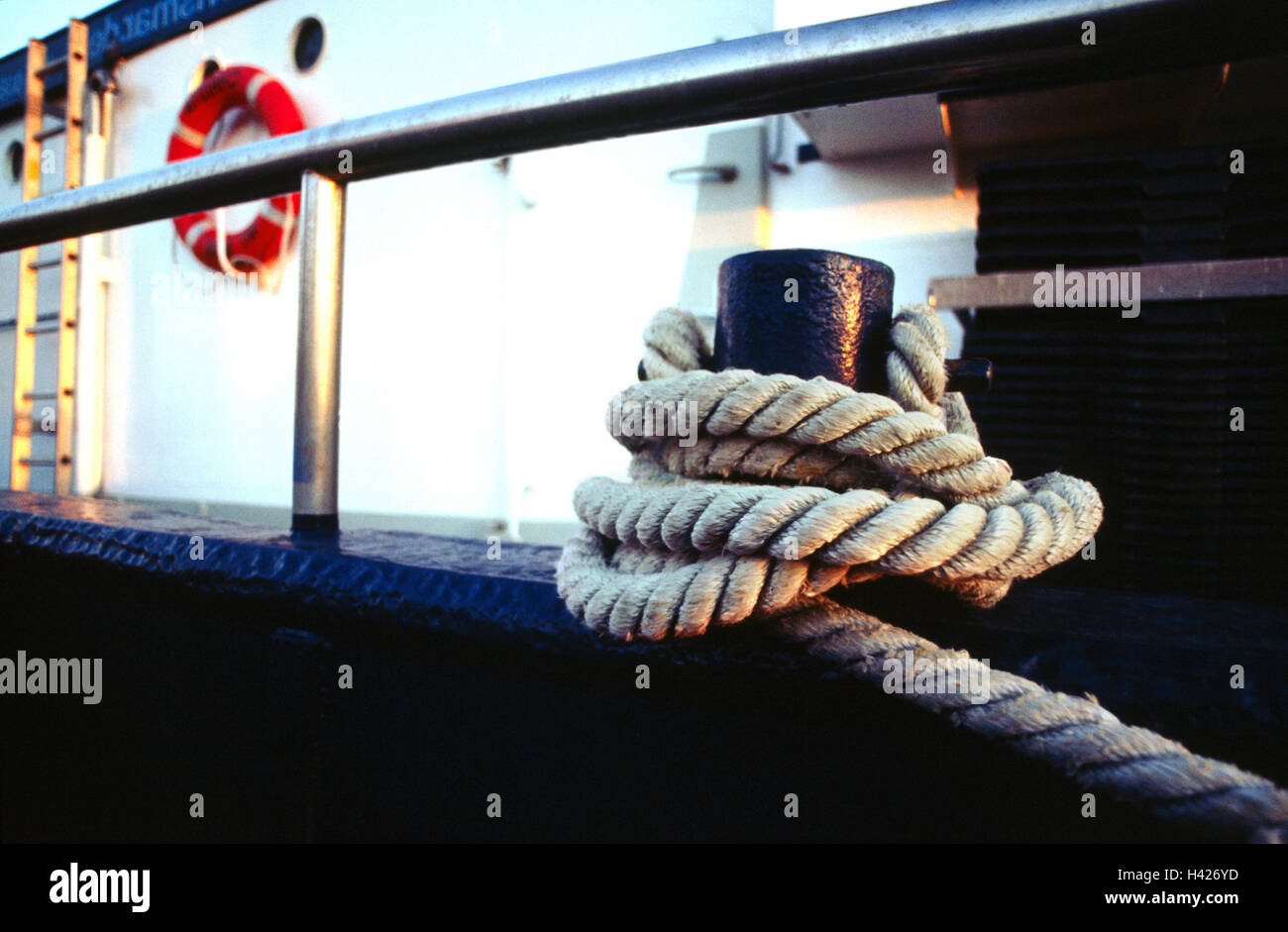 Ship, detail, pile, rope, navigation, ferry, rope, rope, invest, anchor ...