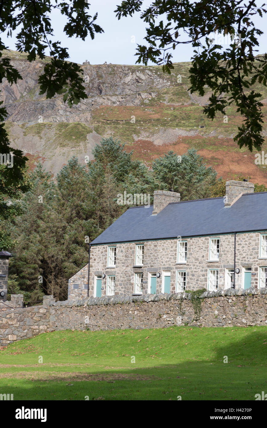 The old quarrying cottages at he Welsh language teaching and heritage ...
