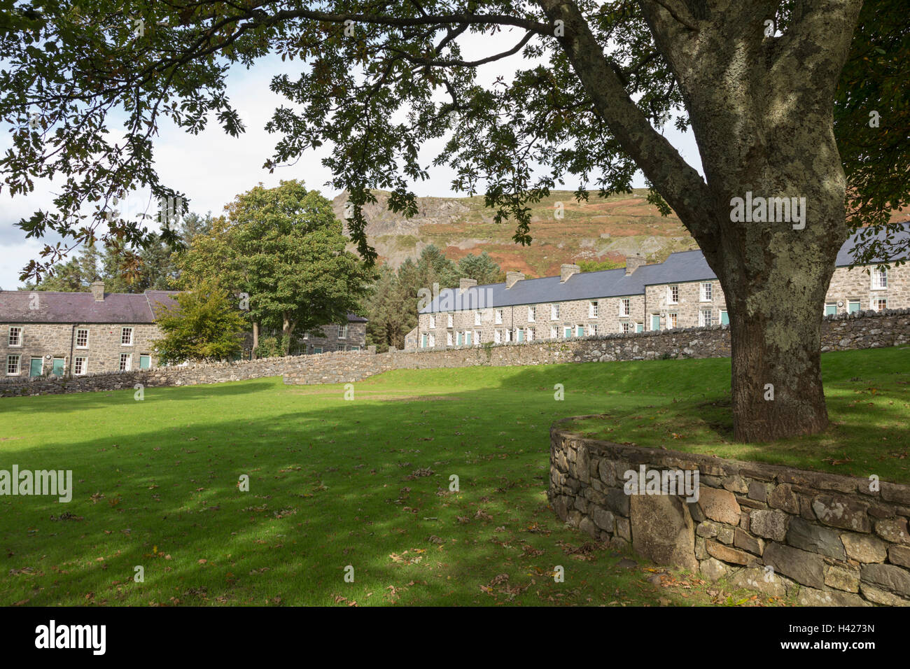 The old quarrying cottages at he Welsh language teaching and heritage ...