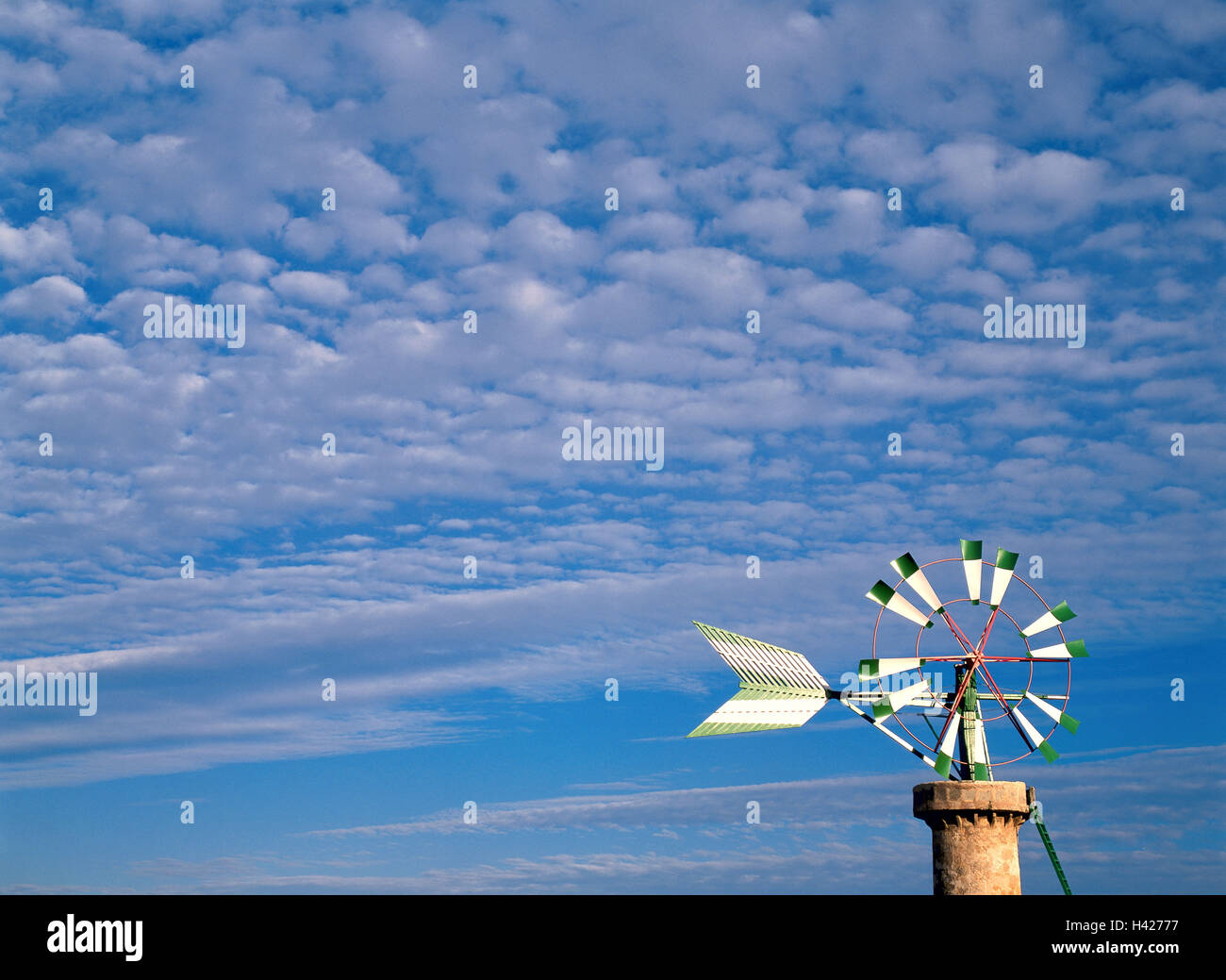 Wind wheel, heavens, clouds Landmarks, windmill, wind wheel mill, mill ...