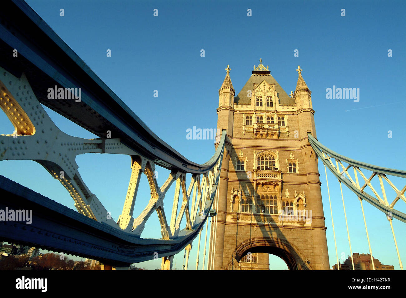 Great Britain, England, London, Tower bridge, Thames, drawbridge ...