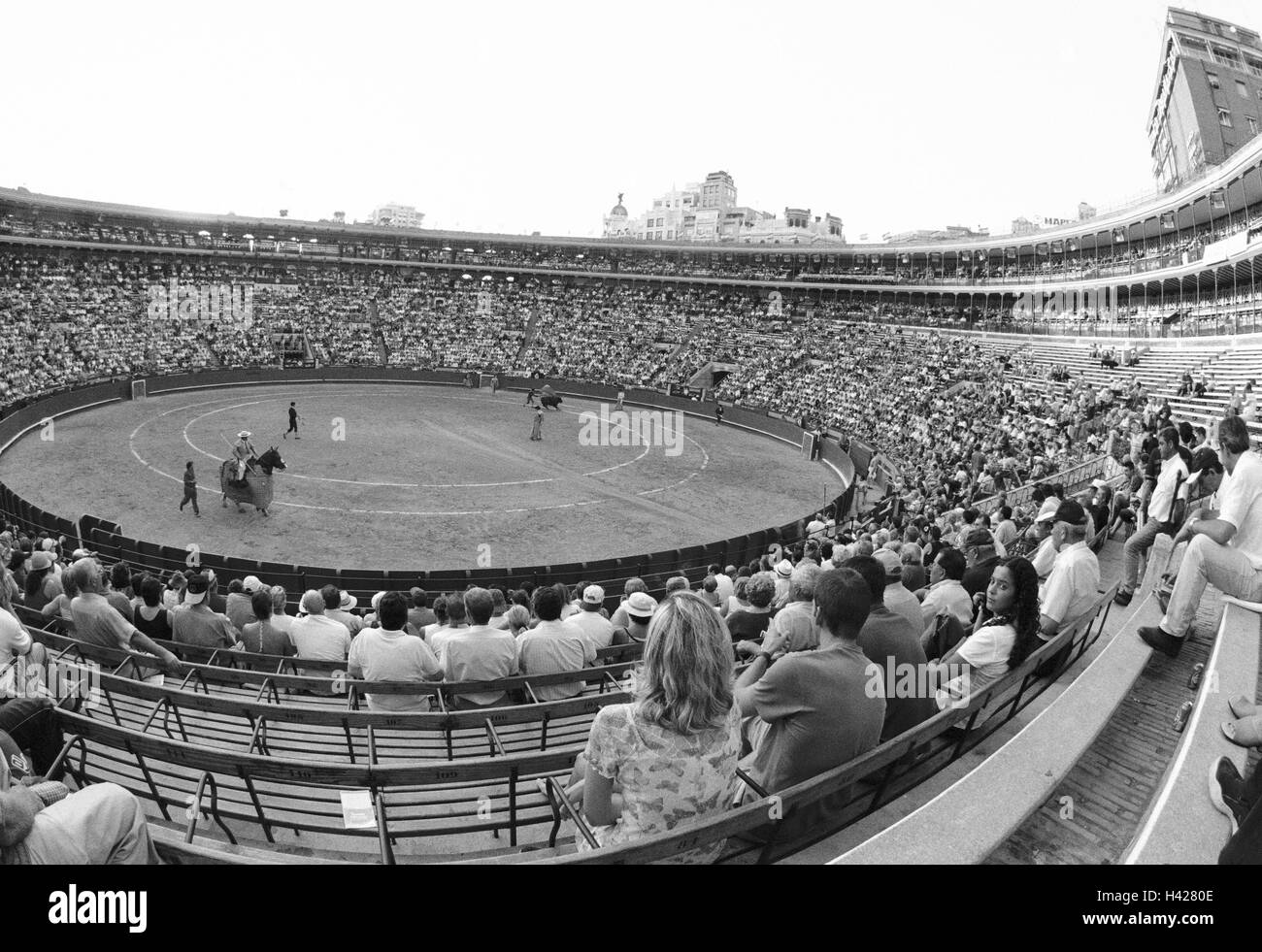 Arena spectators Black and White Stock Photos & Images - Alamy