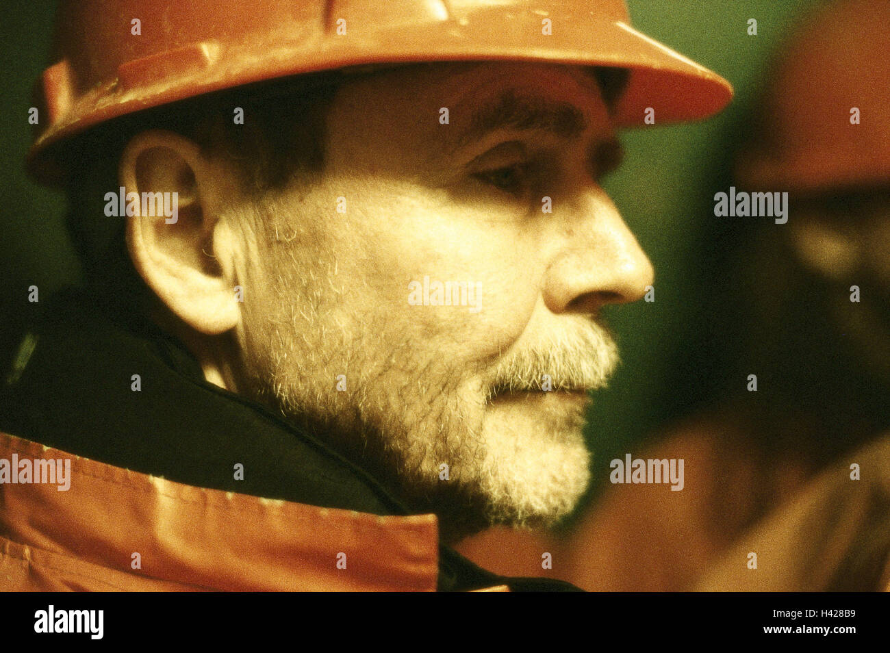 Construction workers, profile, broached, Man, beard, Bart stubbles ...