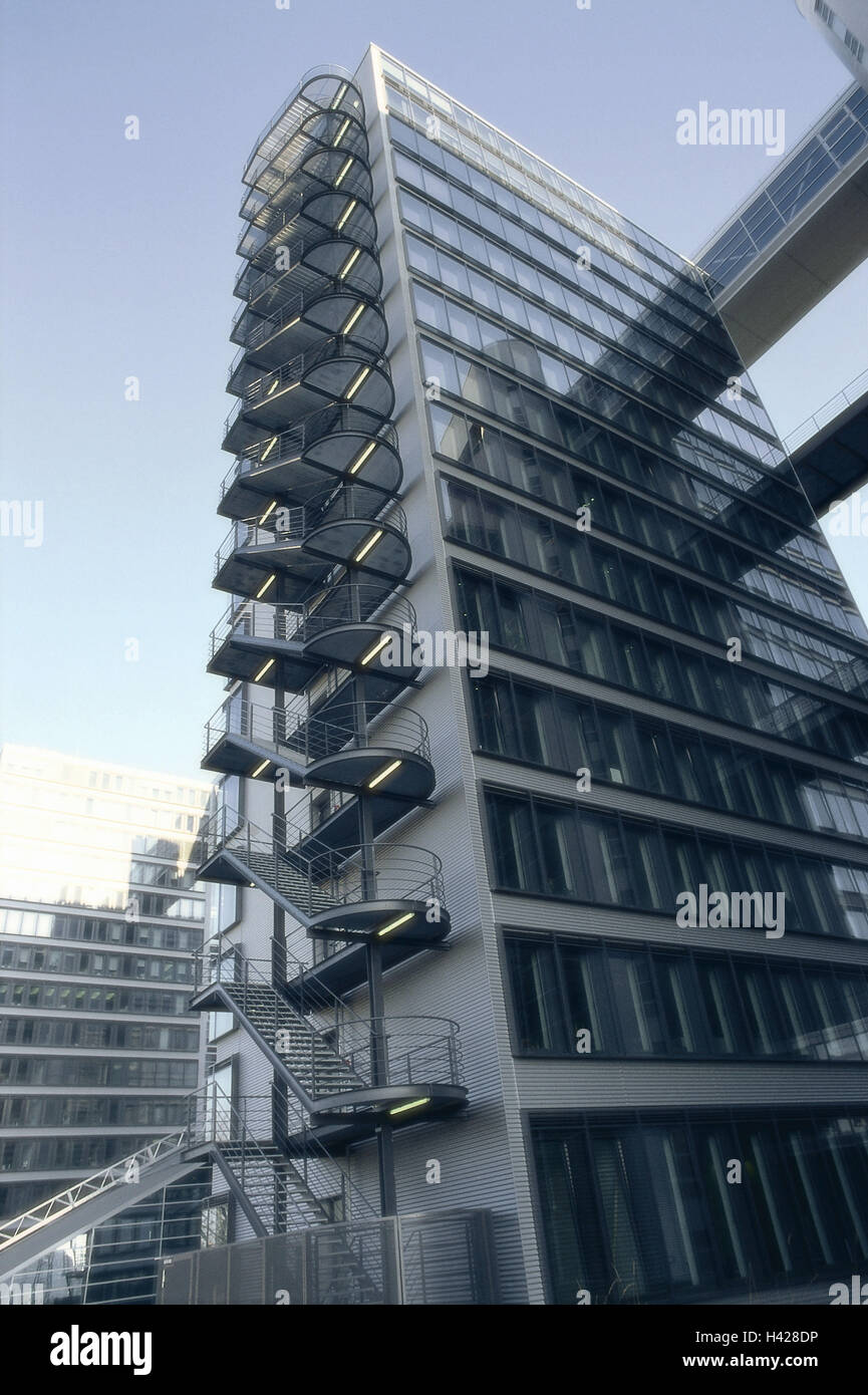 Germany, Upper Bavaria, Munich, Telekom-Center, facade, detail, from ...