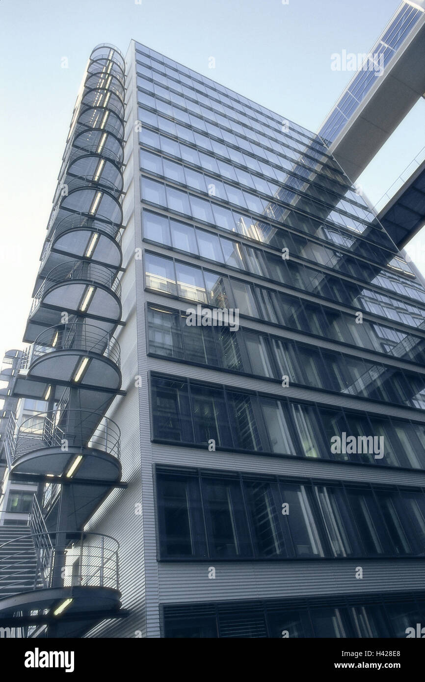 Germany, Upper Bavaria, Munich, Telekom-Center, facade, detail, from ...