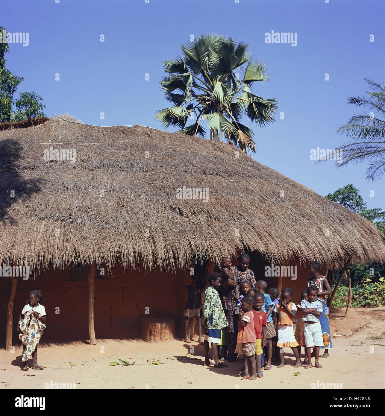 Senegal, to bass Casamance, Niamba Long, Impluvium house, "rain catcher ...
