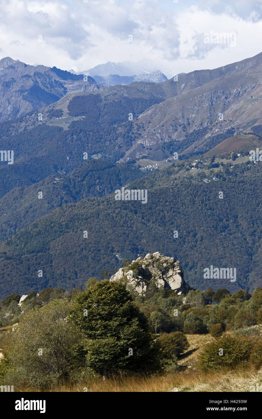 Italy, Piedmont, Monte Mottarone, summit, 1491 m, environment ...