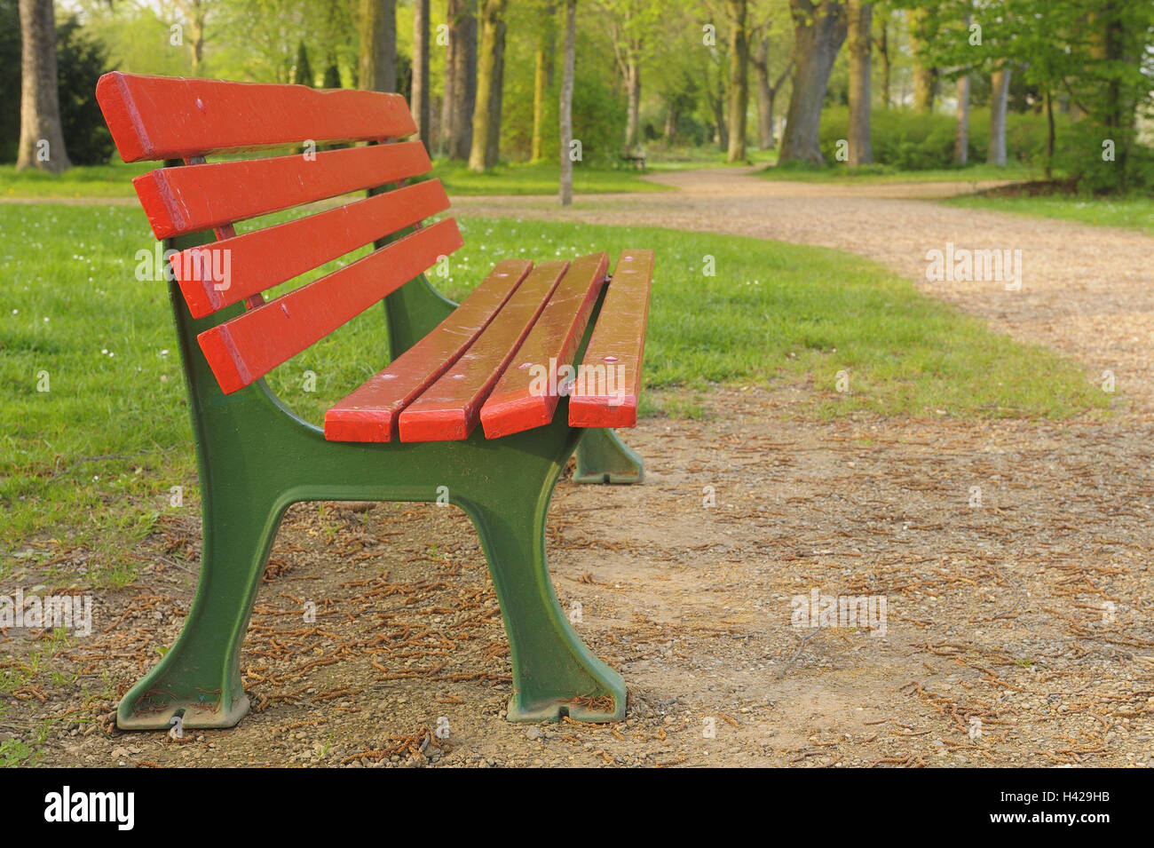 Park-bench, park, Germany, Bavaria, upper castle Stock Photo - Alamy