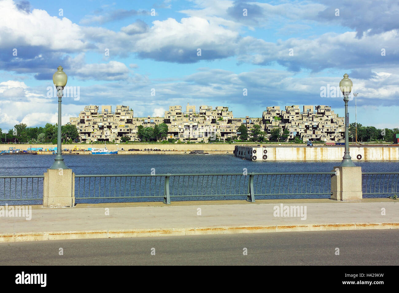 Canada, Montreal, riverside, architecture, residential building ...