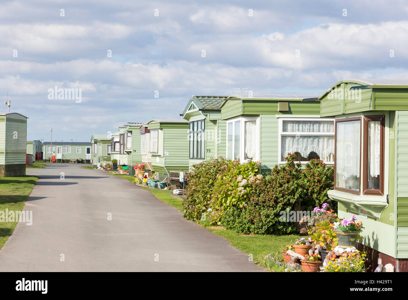 Static caravan site,Tywyn, Cardigan Bay. Merionethshire, North Wales ...