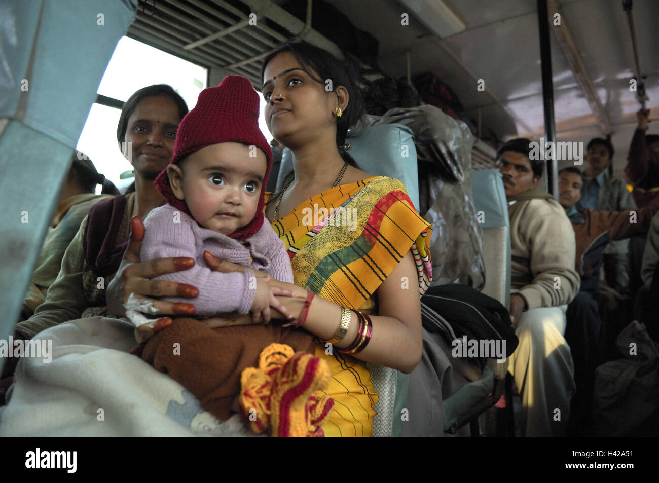 Inside bus india hi-res stock photography and images - Alamy