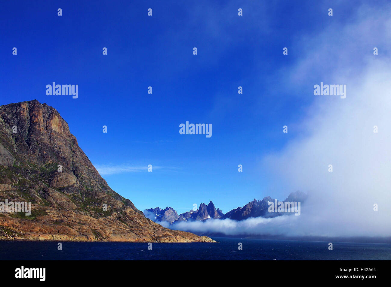 Greenland, prince's Christian's sound, scenery, nature, south Greenland ...