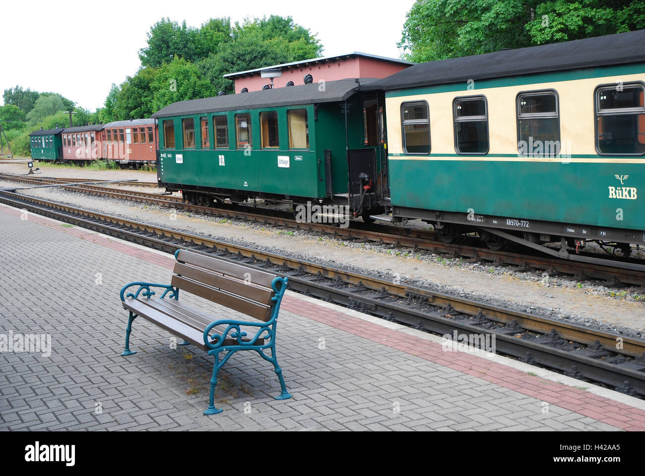 Germany, Mecklenburg-West Pomerania, island Rügen, Putbus, railway ...