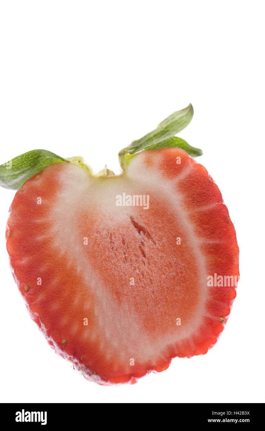 Strawberry halves hi-res stock photography and images - Alamy