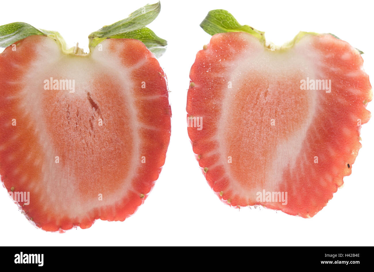Strawberry halves hi-res stock photography and images - Alamy
