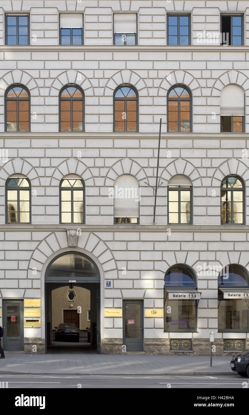 Facade, Ludwigstrasse 7, Munich, Bavaria, Germany Stock Photo - Alamy