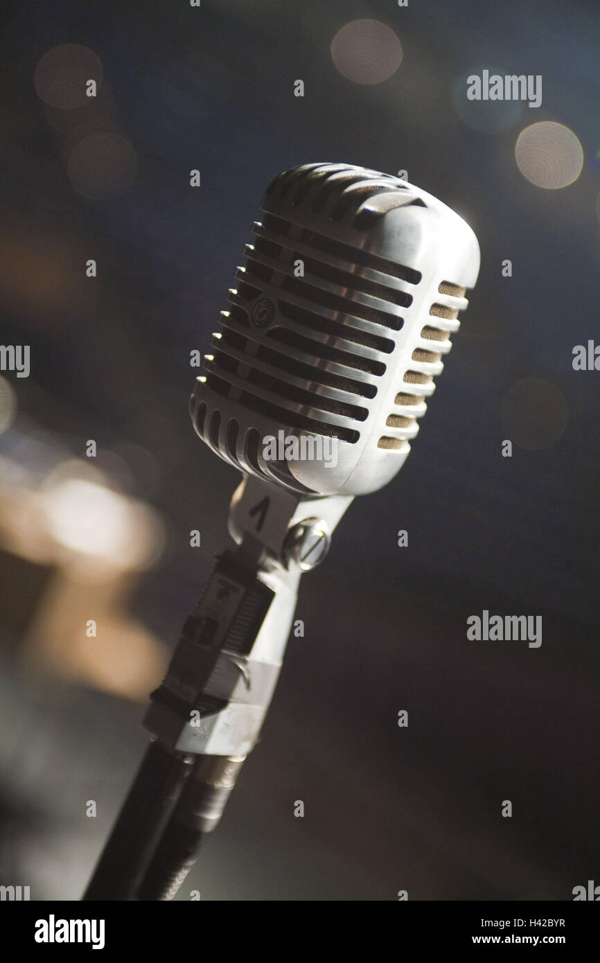 Microphone, studio, appearance, film set, stage-fright, singing, music ...