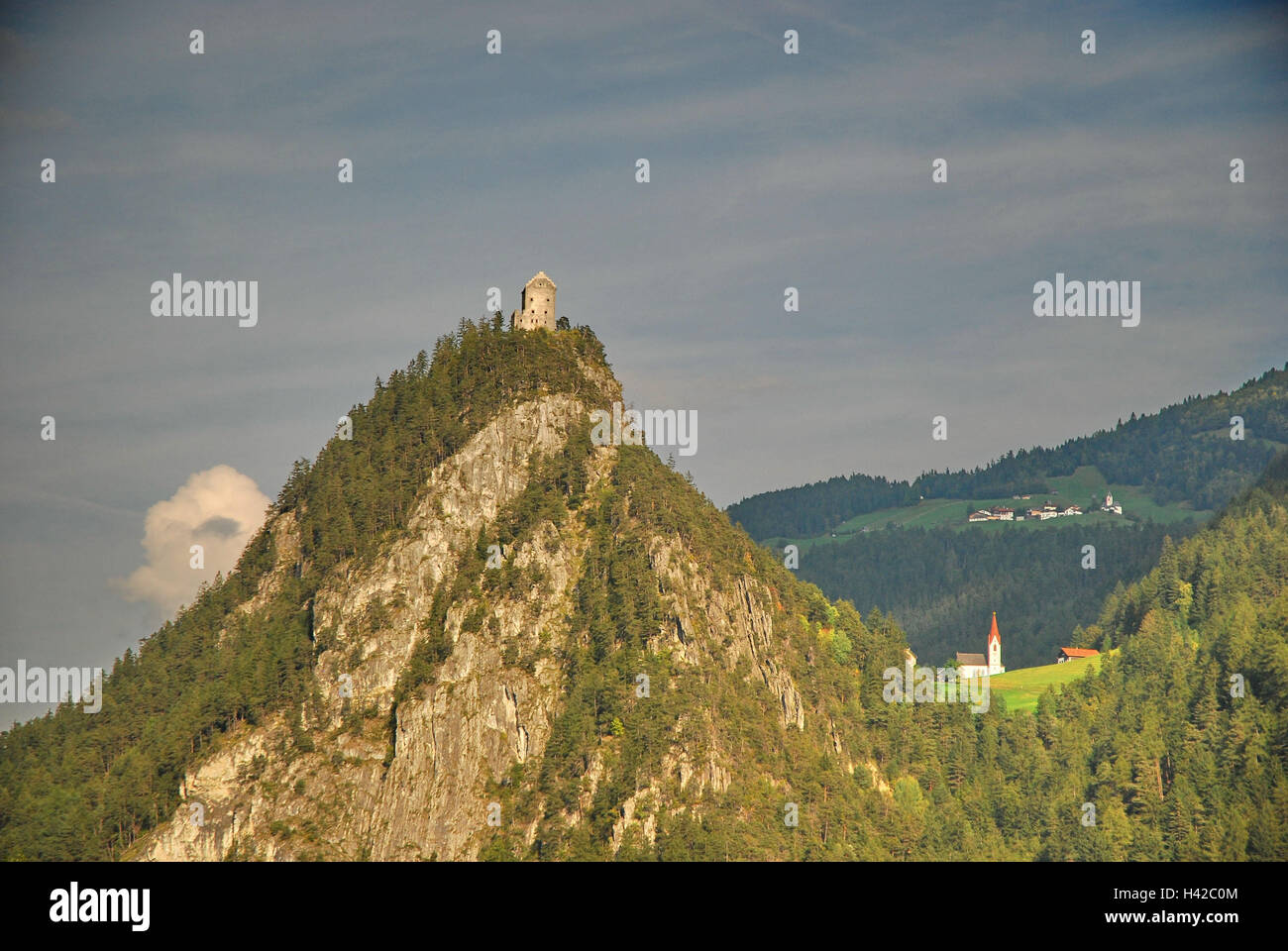 Austria, Tyrol, Landeck, castle Kron, fortress Stock Photo - Alamy
