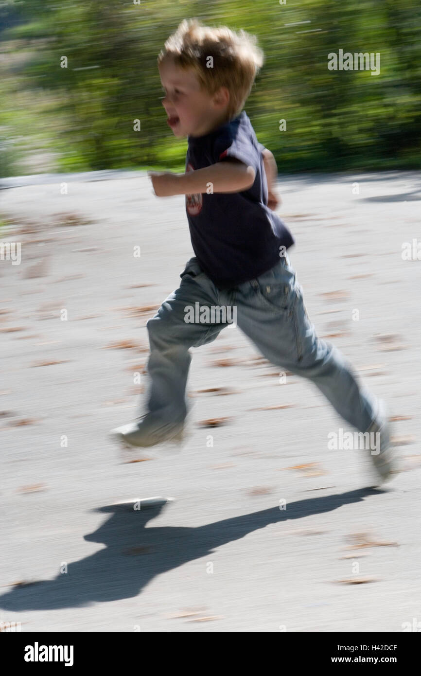 Playground, boy, run, play side view, blur, person, child, shirt, jeans ...
