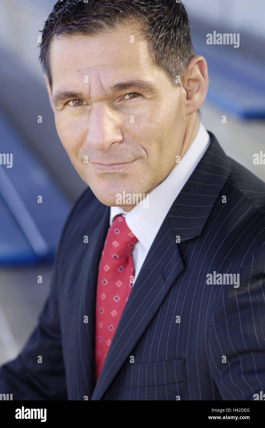 Businessman, smile, portrait Stock Photo - Alamy