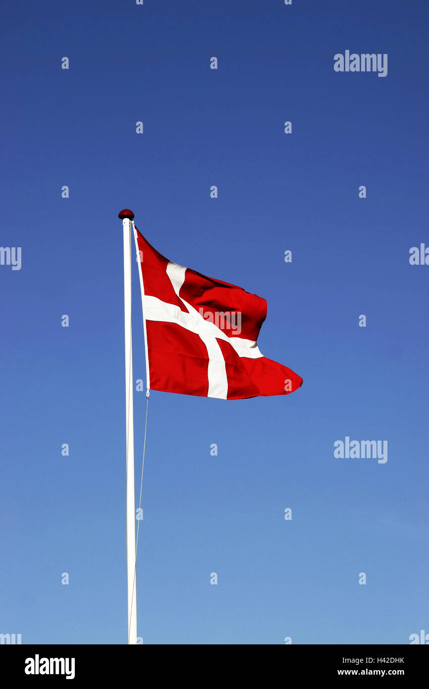 Denmark, national-flags, Scandinavia, flagpole, flagpole, flag, flag ...