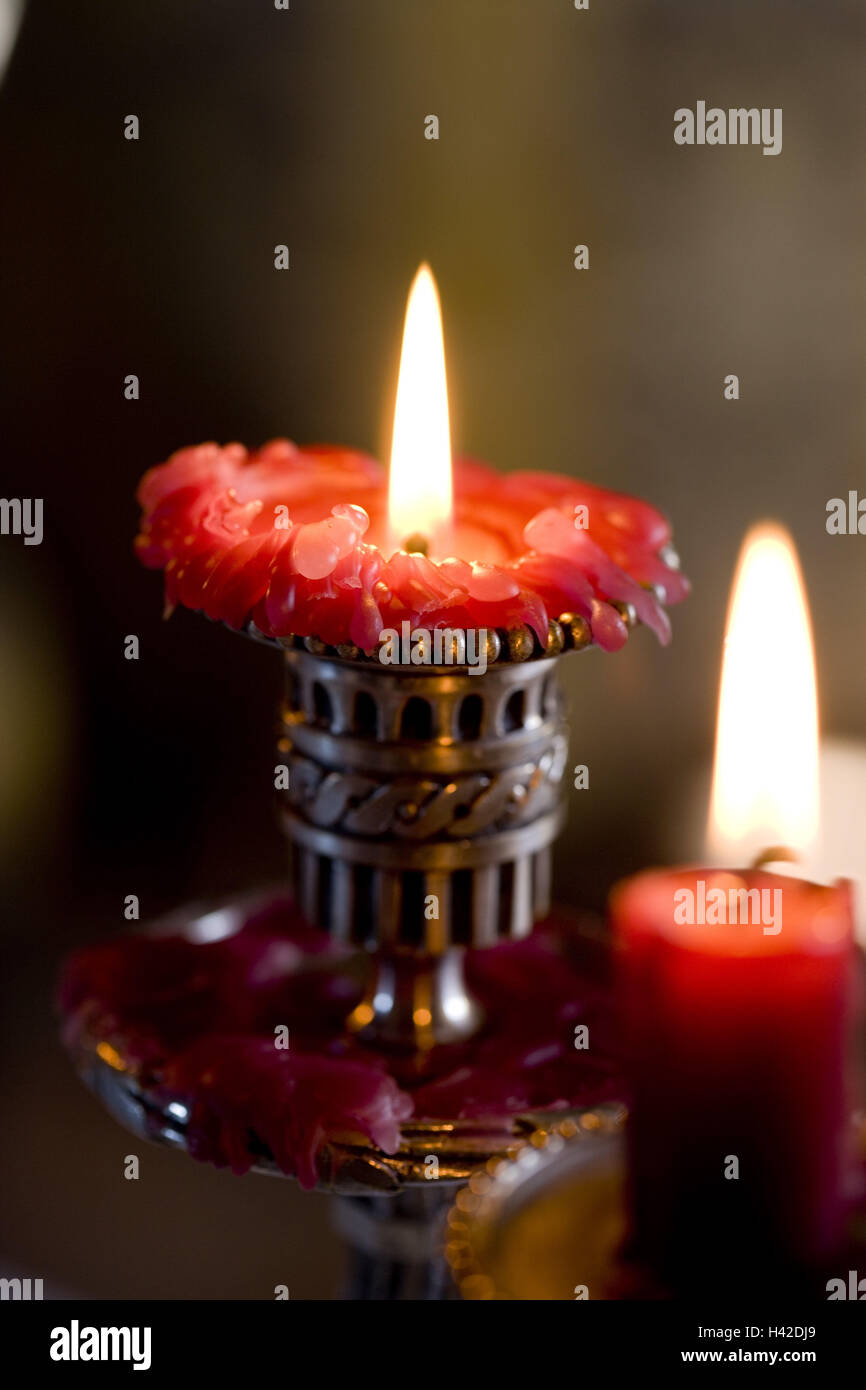 Candlestick, candle, close up Stock Photo - Alamy