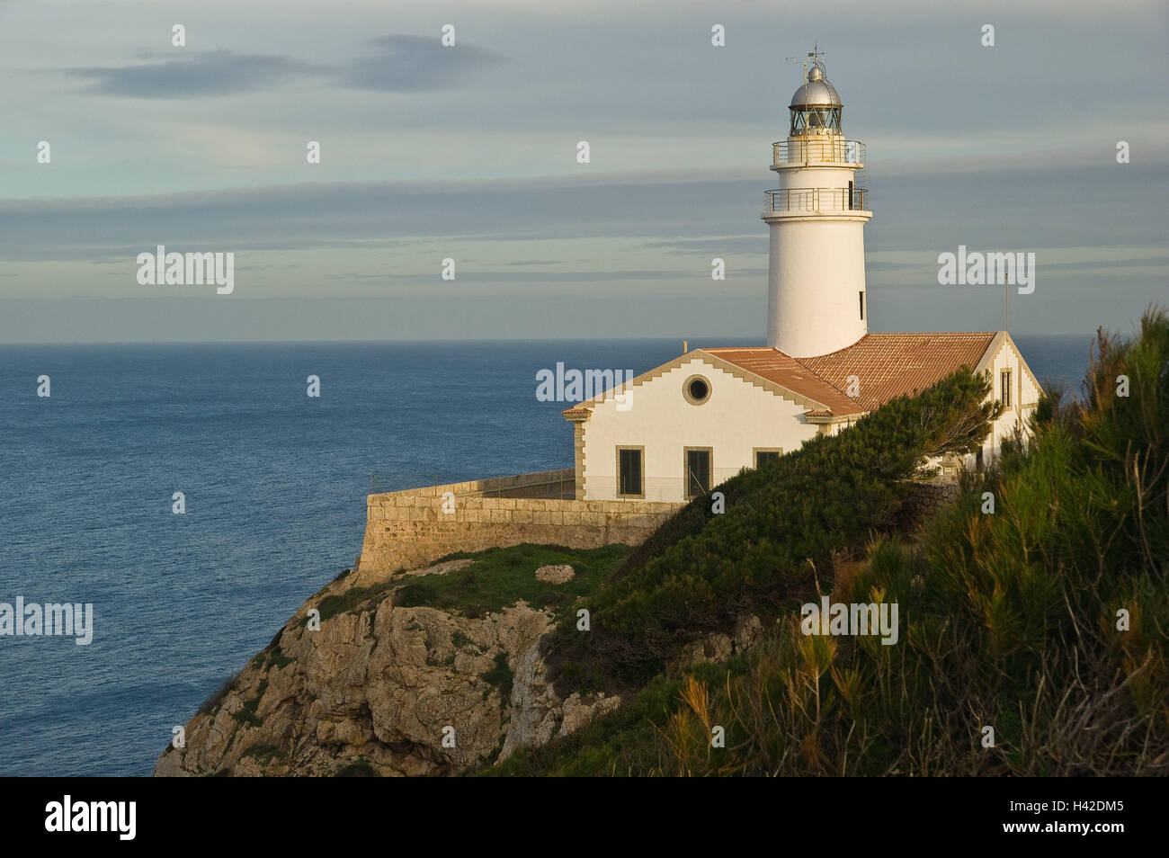 Spain, Majorca, Punta de Capdepera, lighthouse, the Balearic Islands ...