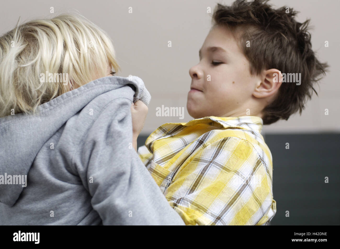 Boys, school, scuffle Stock Photo - Alamy