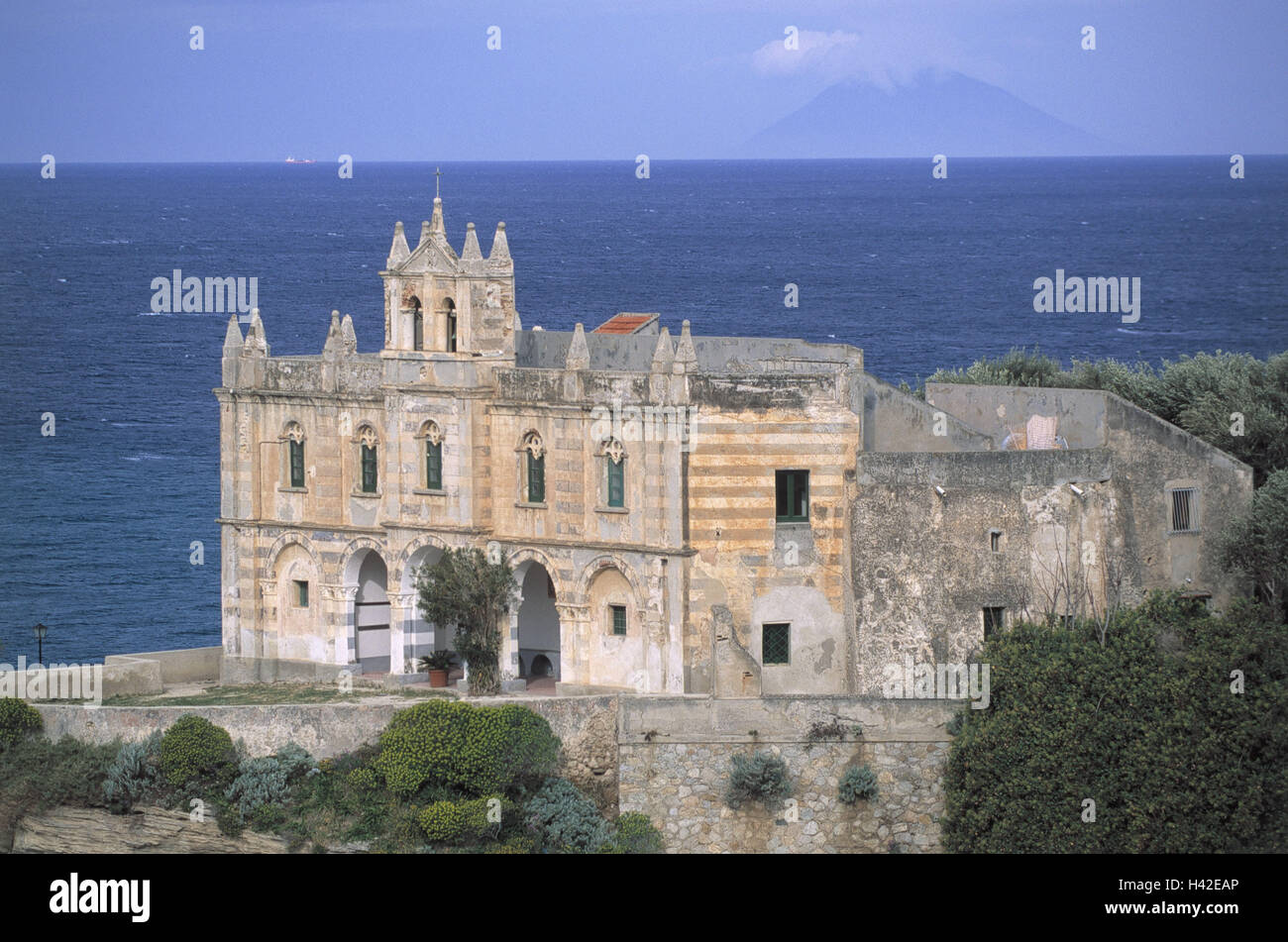 Italy, Calabria, Tropea, church Santa Maria del Isola, Europe ...