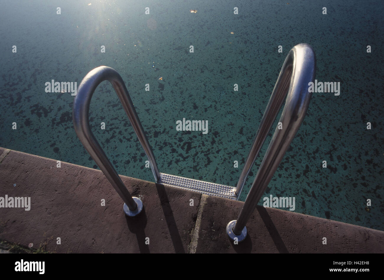 Swimming pool, cymbal margin, detail, conductor, swimming pool, pool ...