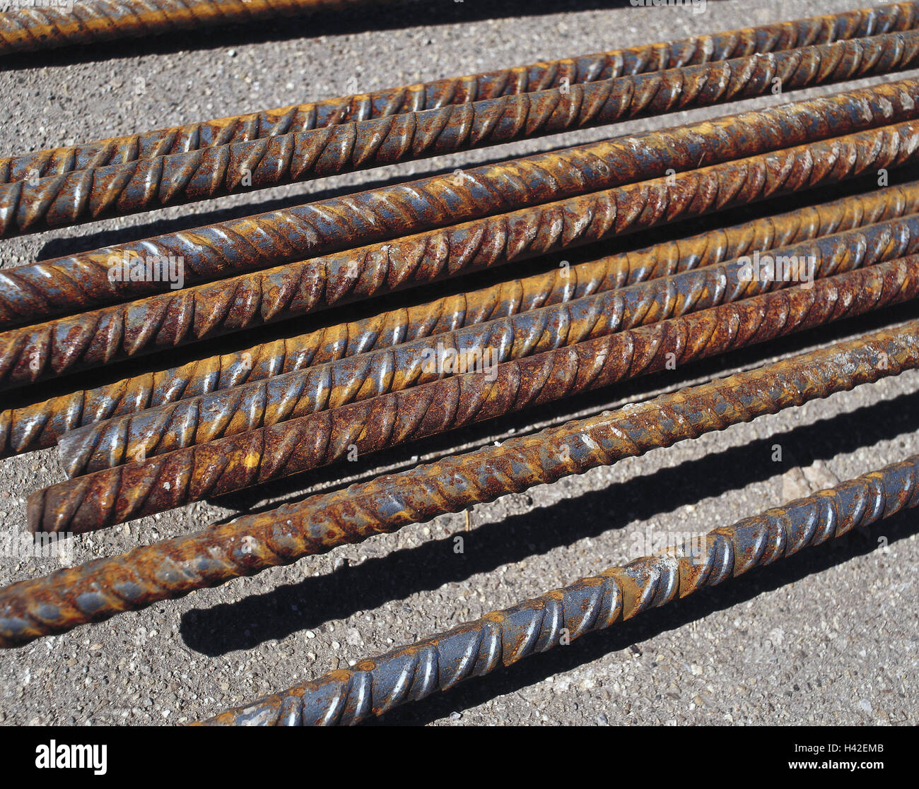 Armierstangen, rust, construction, construction, steel sticks, rusts ...
