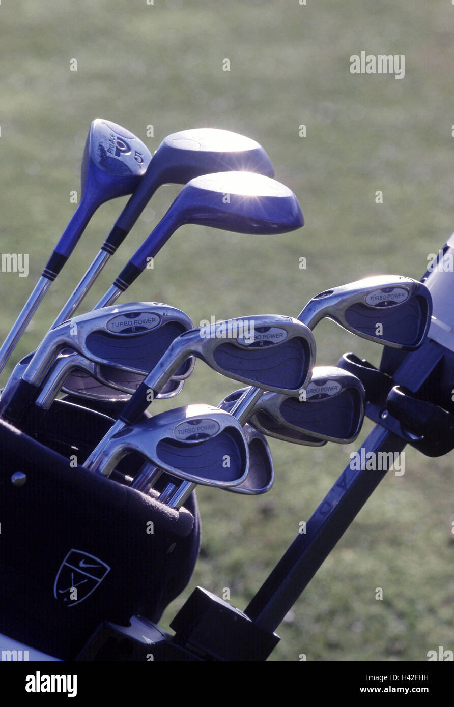 Golf course, Bag, golf club, detail, golf bag, racquet, iron, Golf ...