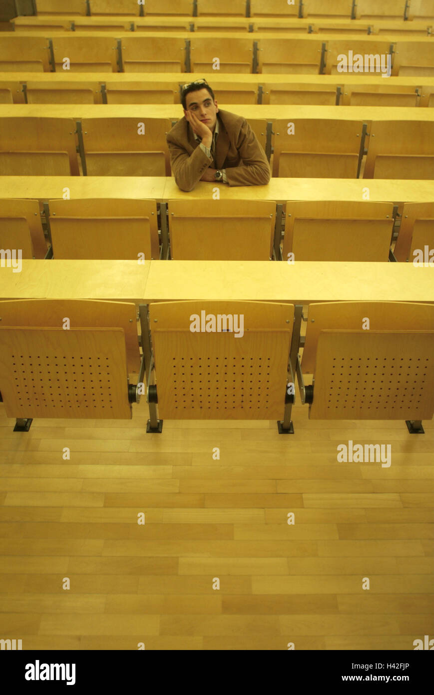 Auditorium, student, only, boredom, wait university, university ...