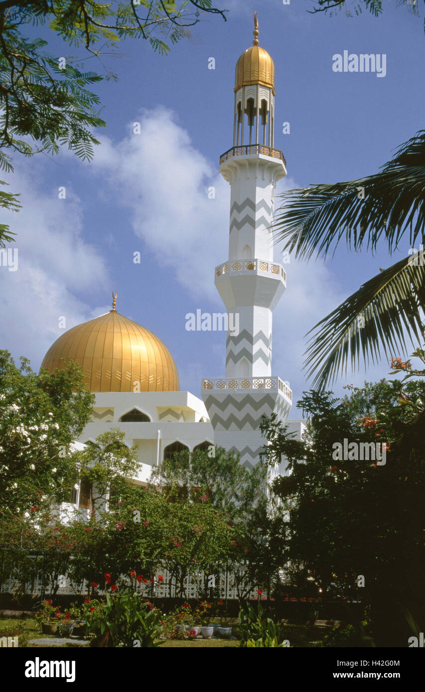 The Maldives, times, Friday mosque, detail, Indian ocean, island state ...