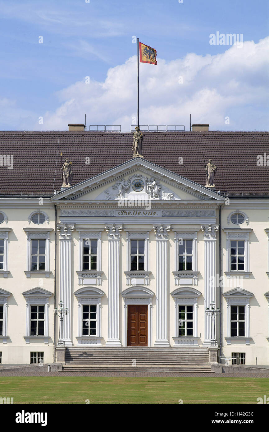 Germany, Berlin, castle Bellevue, detail, Europe, capital, castle ...