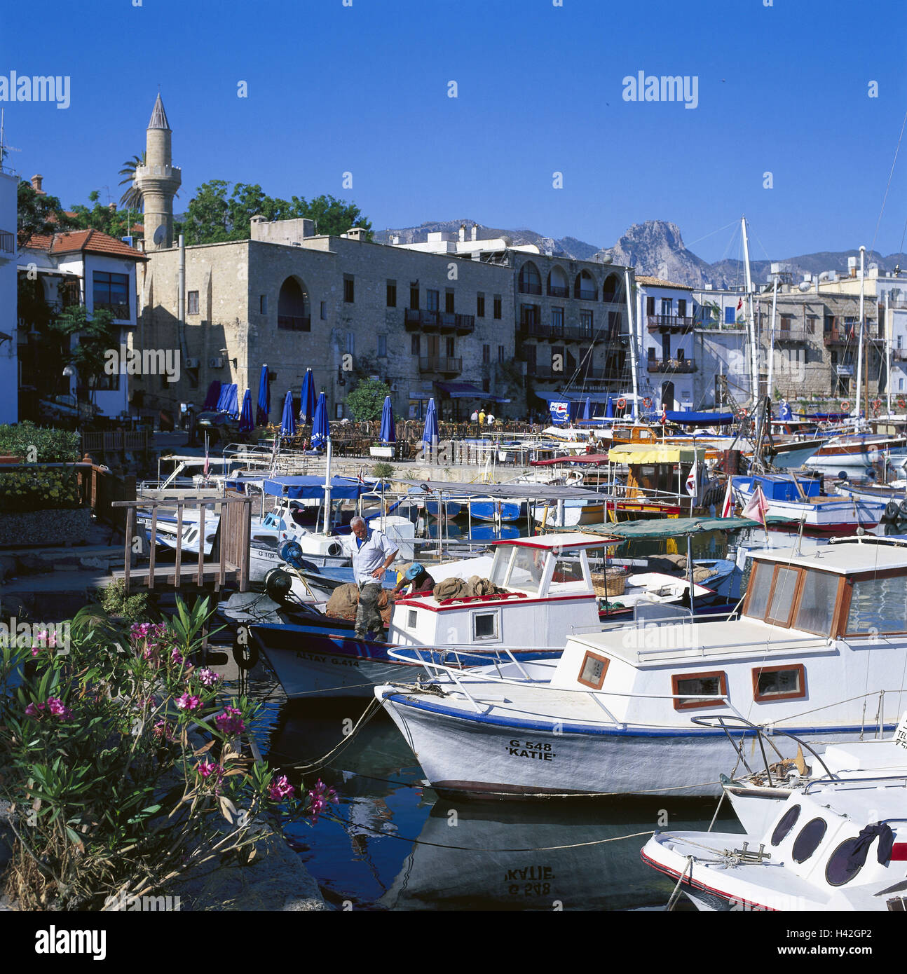 Turkish cypriot fishing port hi-res stock photography and images - Alamy