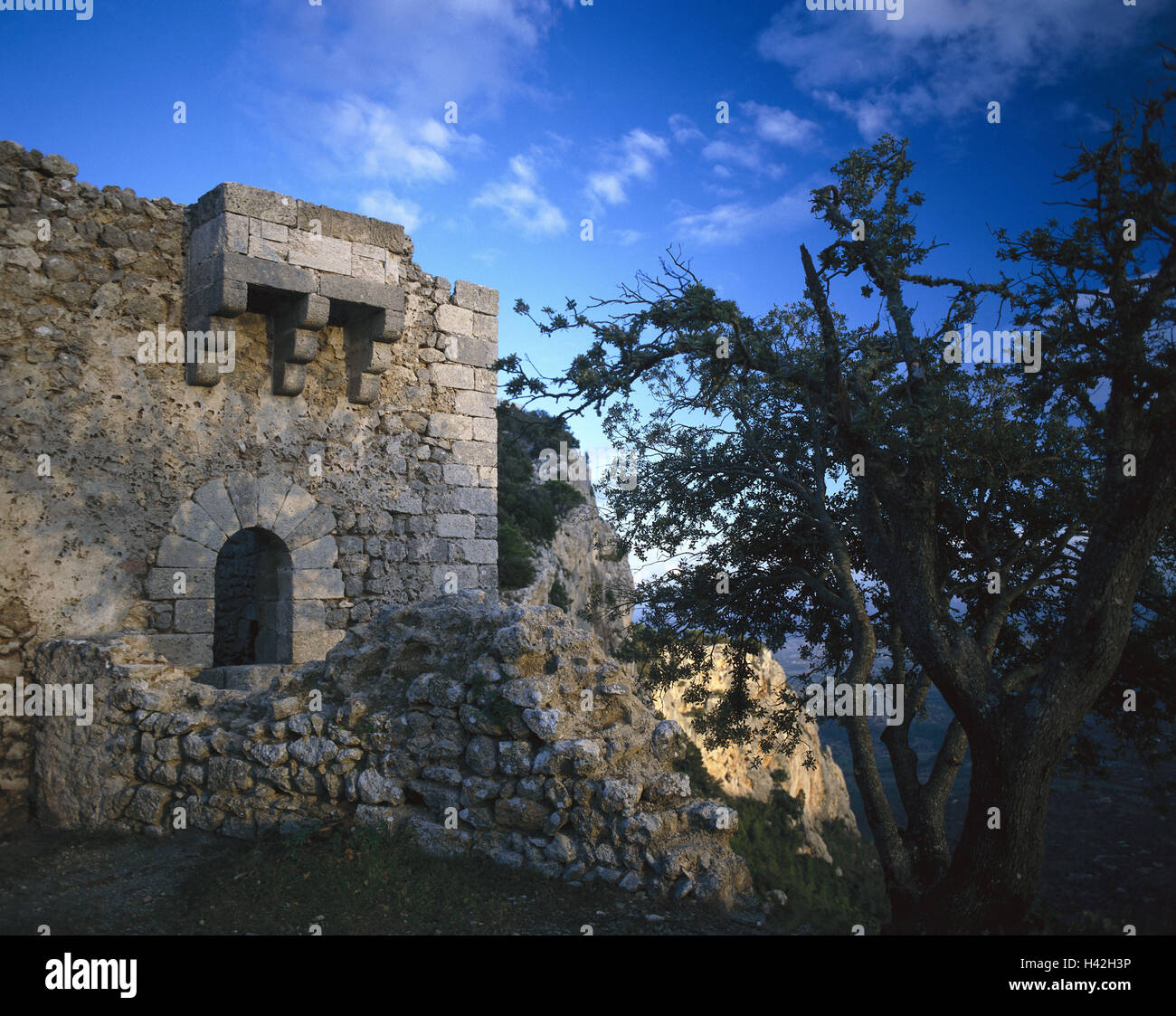 Spain, the Balearic Islands, island Majorca, Alaro, castle ruin, Europe ...
