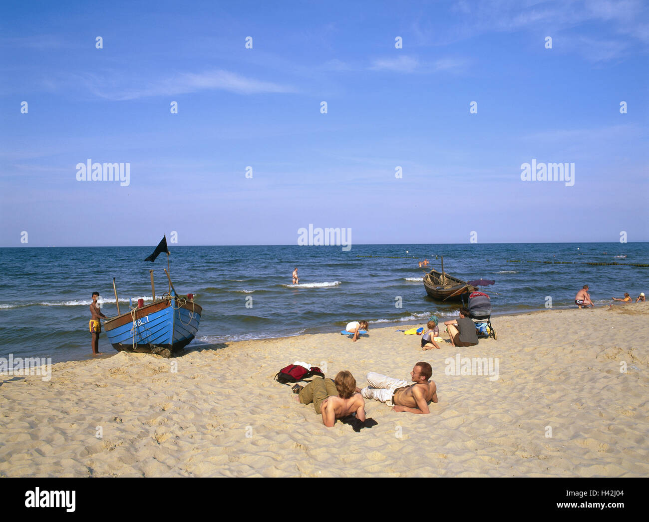 Germany, Mecklenburg-West Pomerania, island Usedom, Koserow, sandy ...