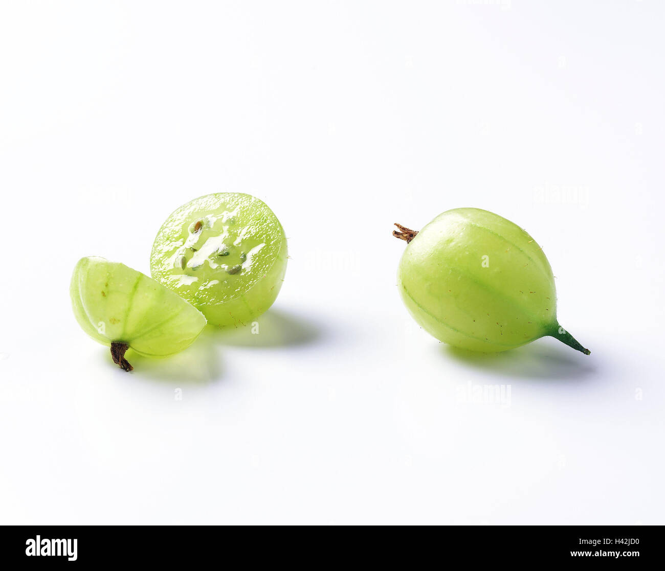 Gooseberries, studio, cut out, Food, shrub plant, berries, soft fruits ...