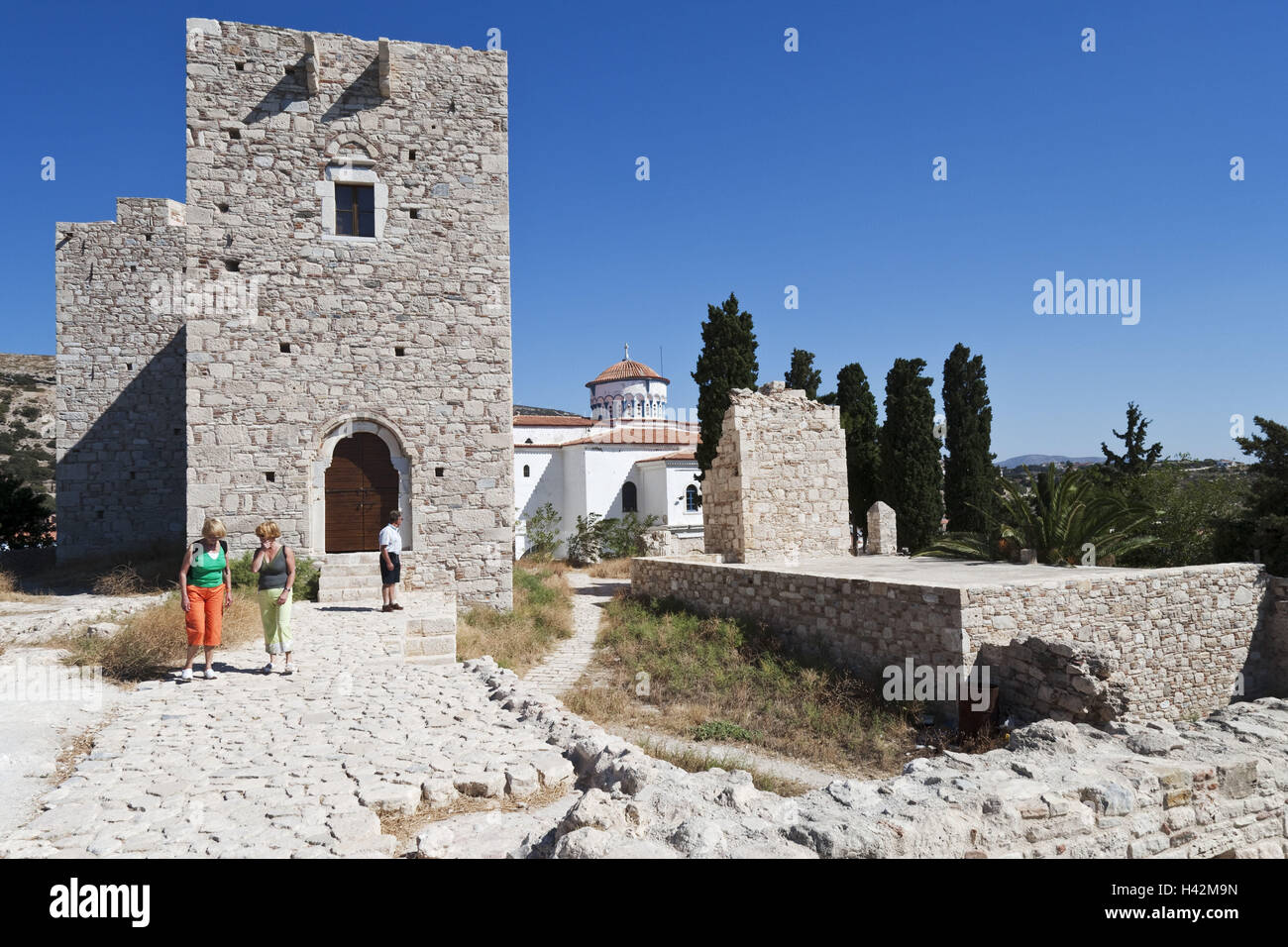 Castle Logothetis, Pythagorion, island Samos, Mediterranean island ...