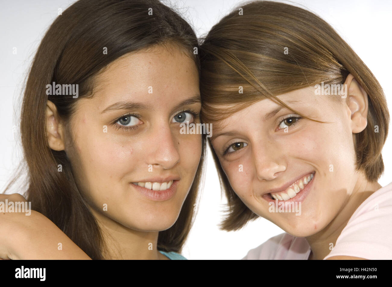 Teenager's girls, happy, portrait, person, girl, teenager, friends ...