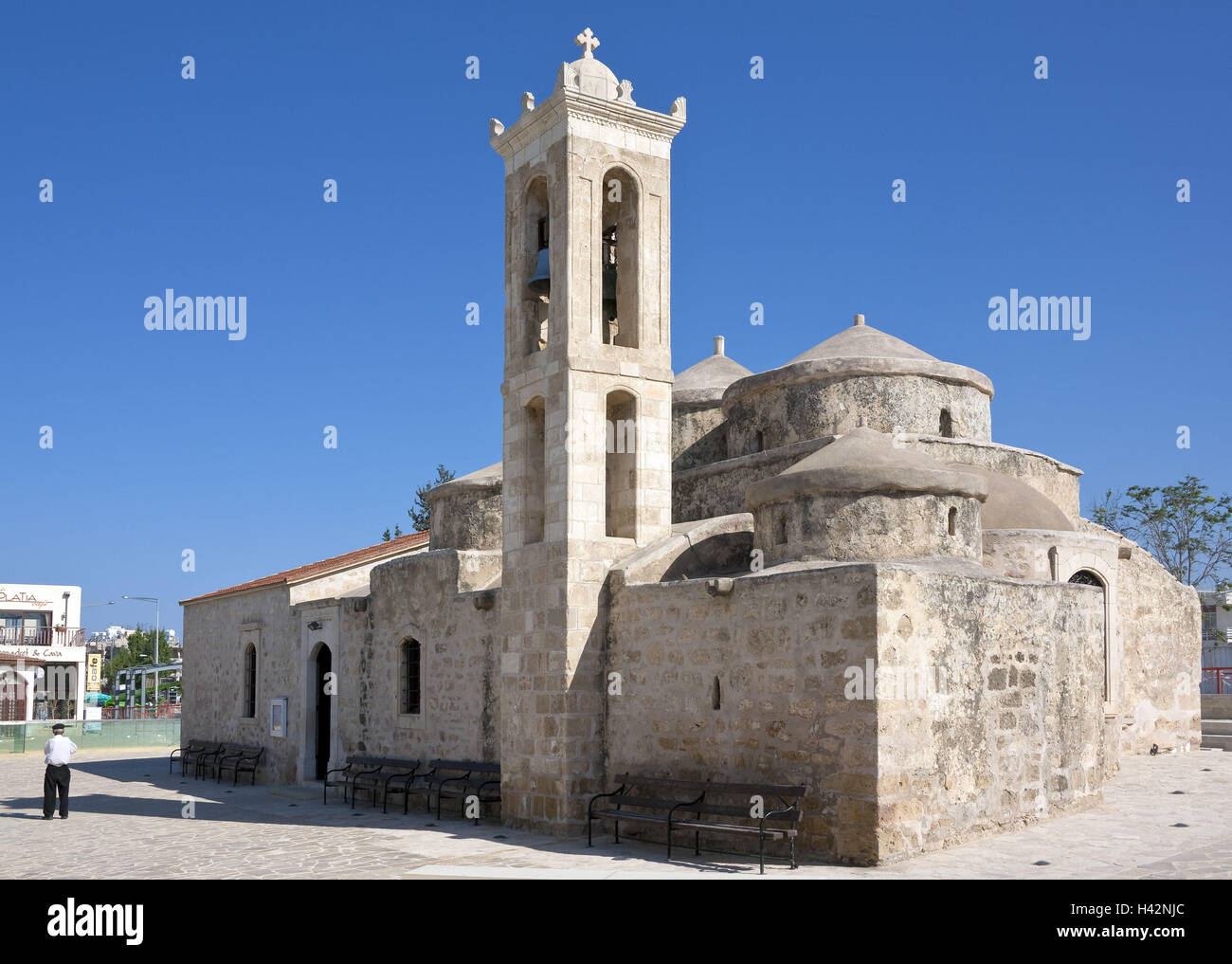 Cyprus, Geroskipou, Mehrkuppelkirche Aiga Paraskev Stock Photo - Alamy