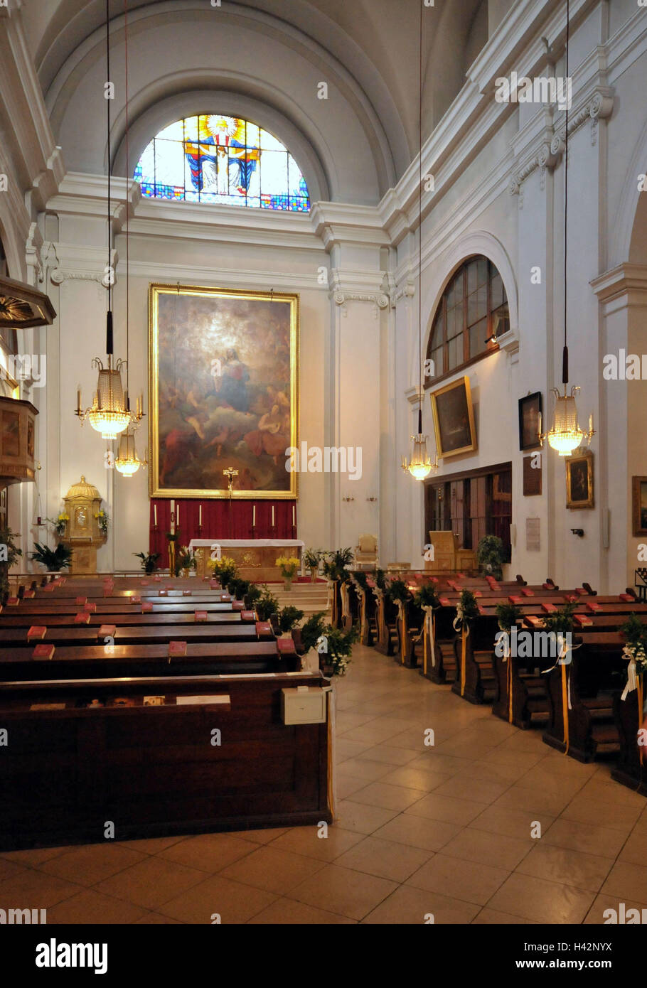Austria, Baden, church, inside Stock Photo - Alamy
