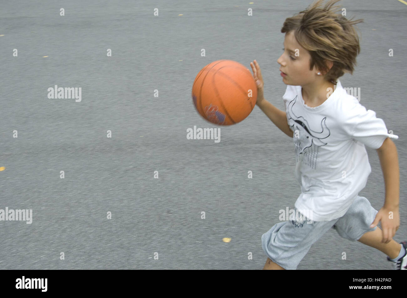 Street, boy, basketball, motion, person, child, ball game, ball, play ...