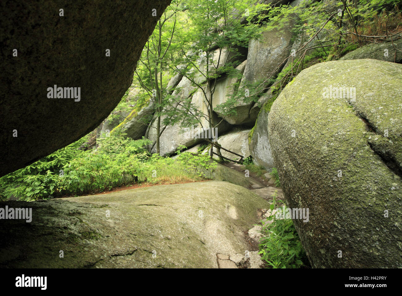 Rock labyrinth, Luisenburg, Wunsiedel, Bavaria, Germany Stock Photo - Alamy