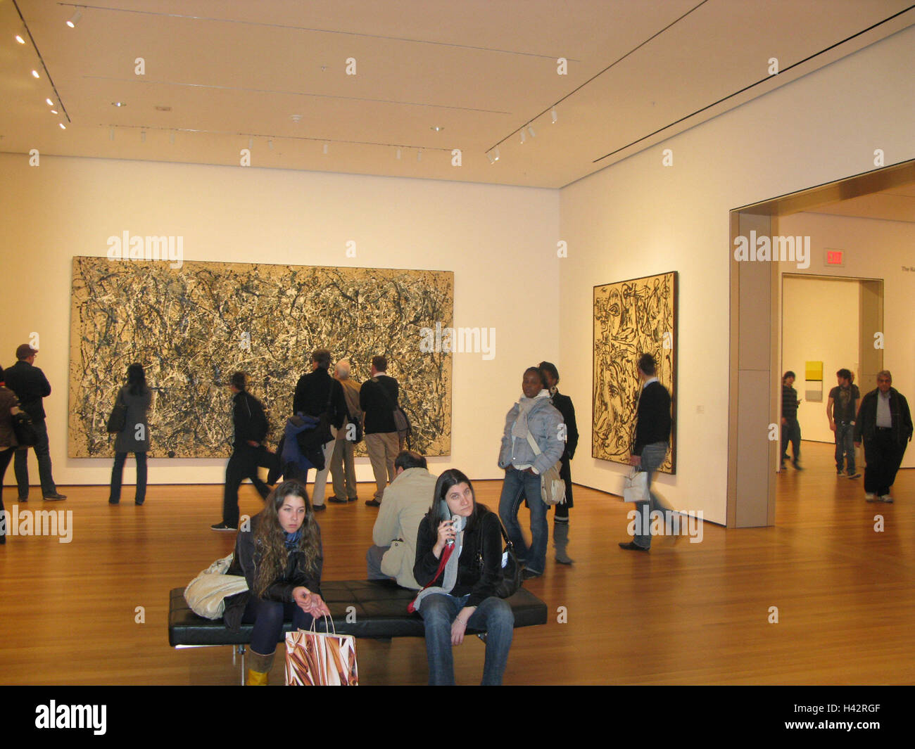 The USA, New York city, Manhattan, MoMa, exhibit, artist Jackson ...