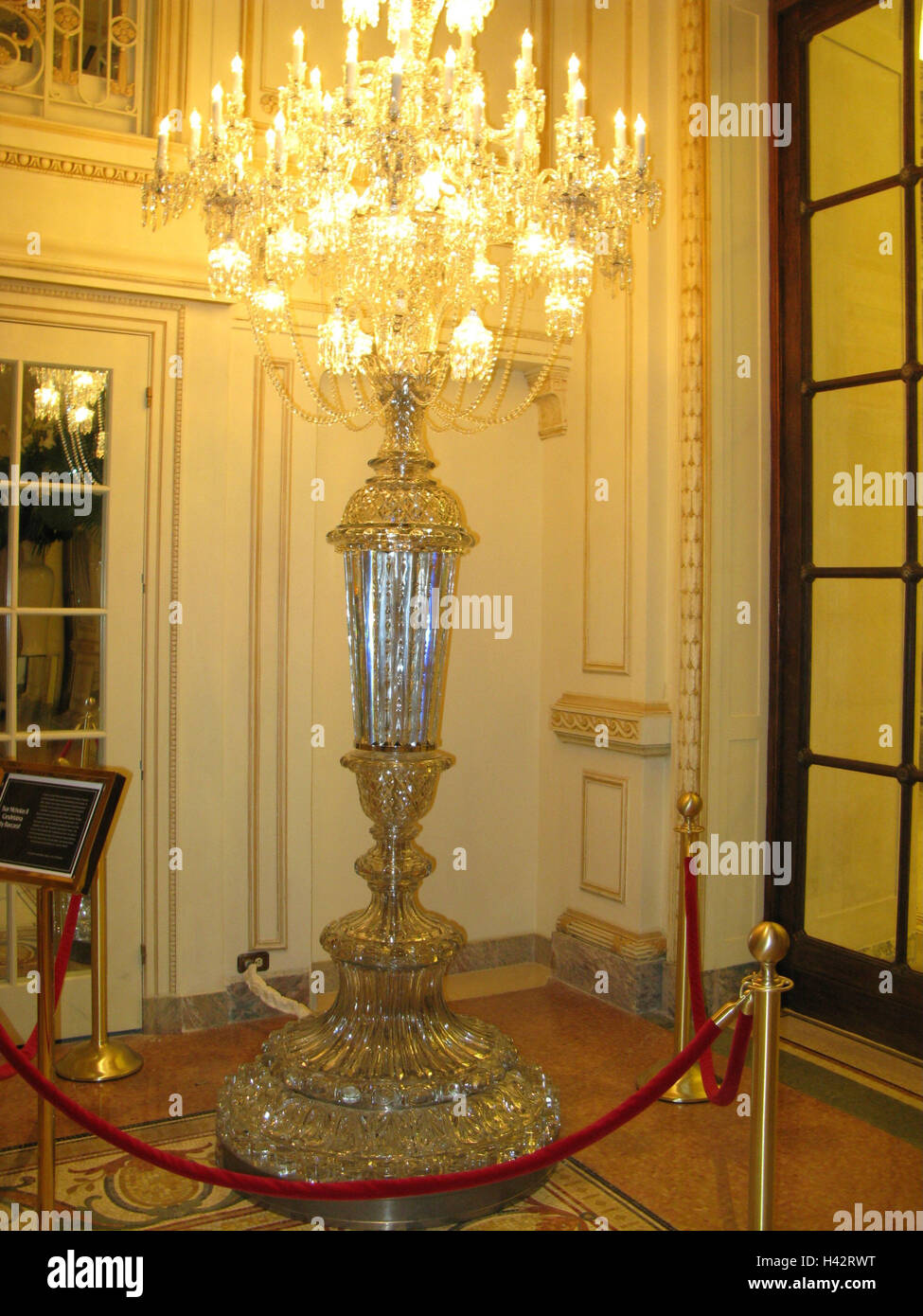 The USA, New York city, Manhattan, plaza Hotel, Baccara candlestick ...