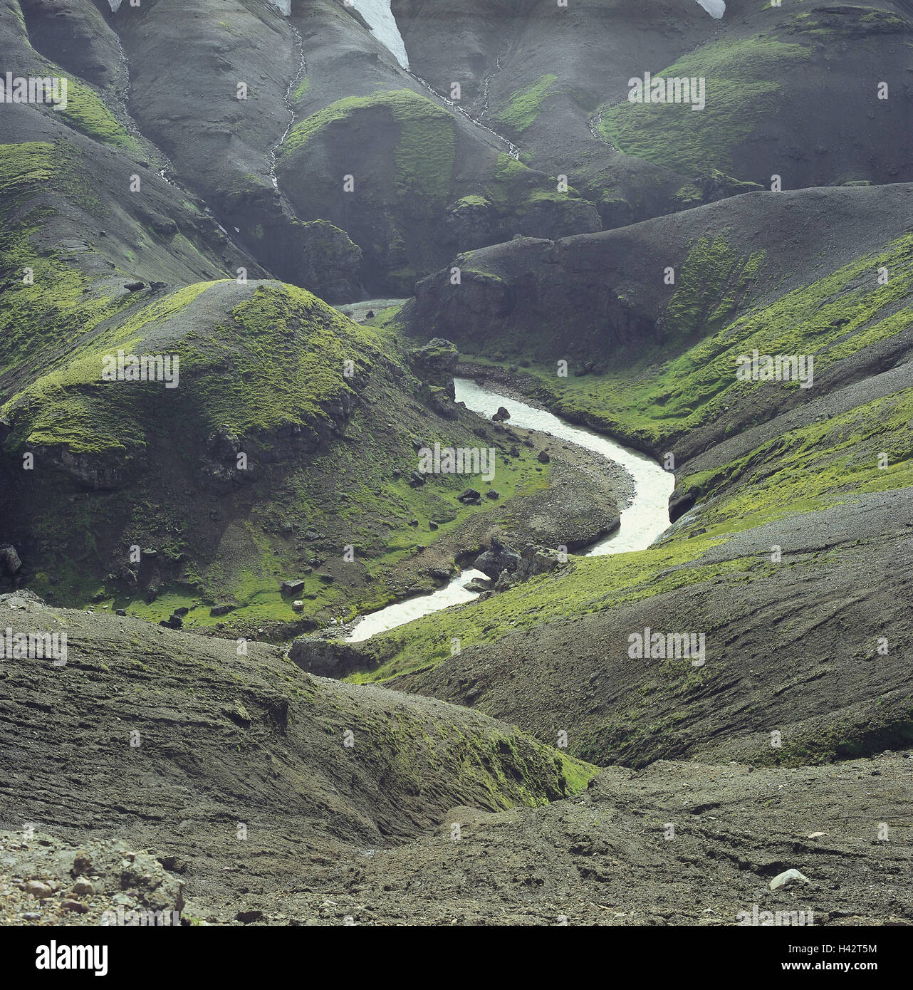 Island, highland, volcano scenery, Island, island, scenery, lava ...