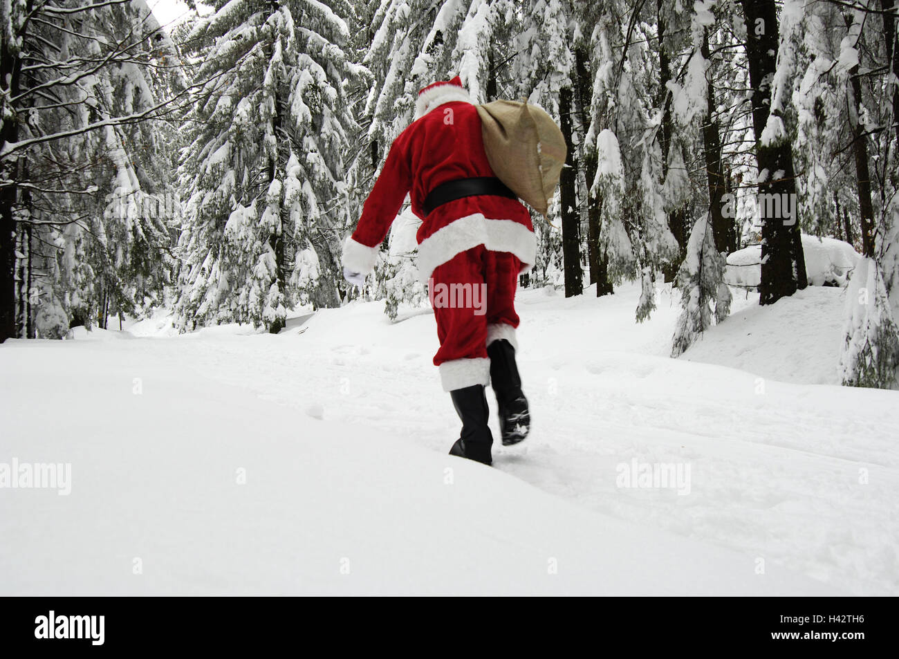 Santa claus back view hi-res stock photography and images - Alamy